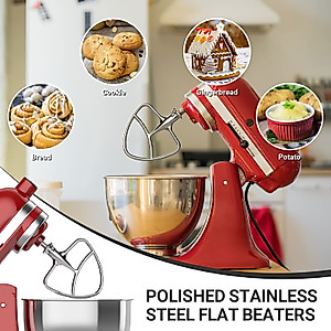 Stainless Steel Paddle Attachment for Kitchenaid Mixer, Replacement for Kitchenaid Paddle Attachment, Fit 4.5-5Qt Tilt-Head Stand Mixers, For Kitchen Aid Paddle by Innomoon