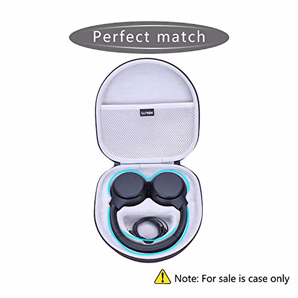 LTGEM EVA Hard Case for Sony WH-XB700 Wireless Extra Bass Bluetooth Headphones - Travel Protective Carrying Storage Bag