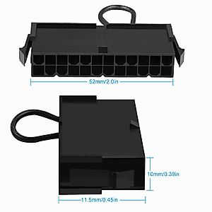 3pcs 24-Pin ATX Power Supply Jumper Bridge Connector PSU Tester