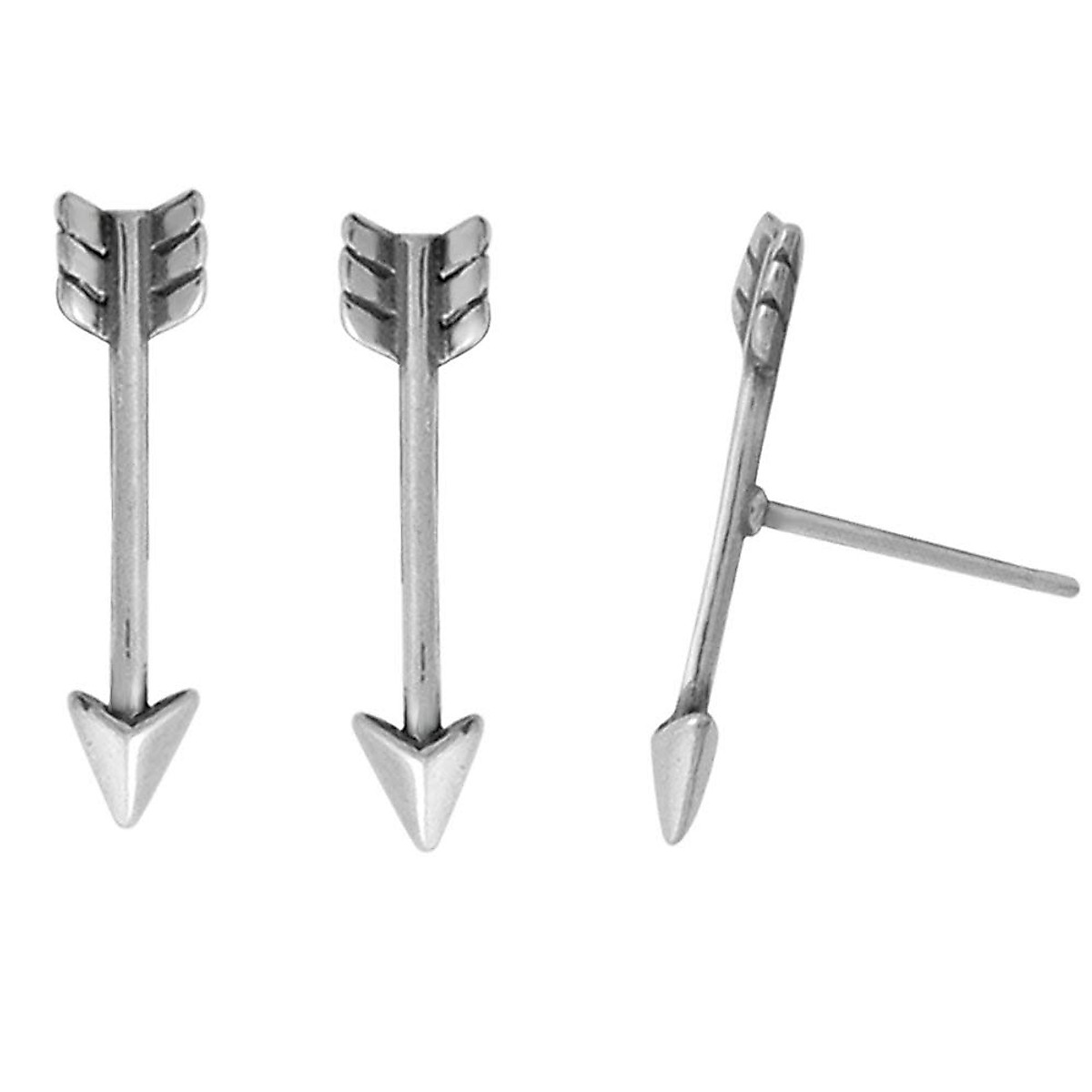 Boma Jewelry Sterling Silver Arrow Stud Earrings