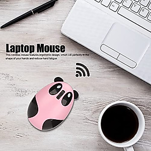 ASHATA Mini Cute Wireless Mouse, 2.4G Rechargeable Wireless 1200DPI Ergonomic Fashionable Gaming Mice with USB Receiver and 3 Buttons for PC Laptop Computer for Kids Girls, Customizable