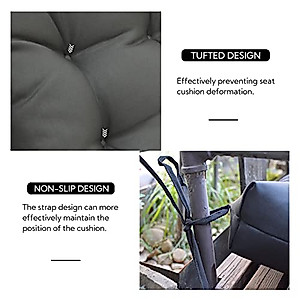 Alurzio Bench Cushion for Outdoor Indoor Furniture, 51.2X19.7Inches,1pc Set, Window Seat Cushions,Thick Recliner Chair Patio Bench Cushion, Machine Washable and Dryer, Waterproof and Durable,Black