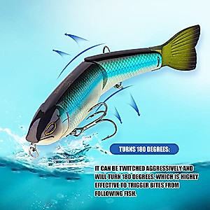 CHA CHA Glide (Bait) Fishing Lures Animated Segmented Swimbait Unique Swimming Lifelike Design