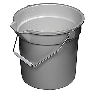 Continental Huskee® Buckets, 14 Quart, Gray
