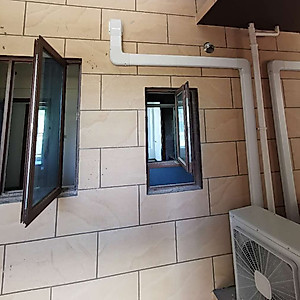 Cestluck 3'' Width Flat Elbow, Mini-Split Line Set Cover Accessories for Mini Split AC & Central AC