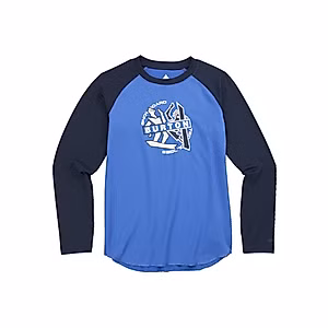 Burton Kids' Standard Base Layer Tech T-Shirt, Dress Blue/Amparo Blue, Small