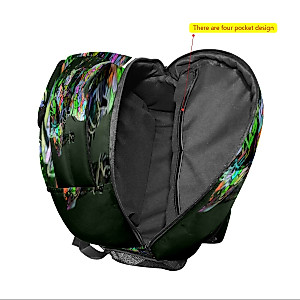 KIOPLYET American Football College Bookbag School Bag Business Laptop Backpack Travel Hiking Daypack Large Diaper Bag for Adult