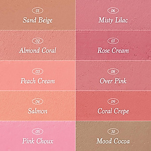 dasique Mood Blur Lip Pencil | A smooth creamy texture with hydration | Multipurpose for cheeks | Vegan (07 Rose Cream)