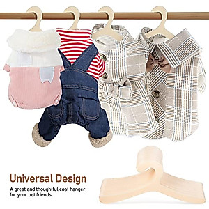 Ipetboom Cat Clothes Hangers, 40 Pcs Cat Clothes Rack Pet Costume Rack Dog Clothes Closet Doll Hangers