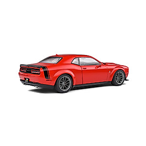 Solido S1805702 1:18 2020 Dodge Challenger R/T Scat Pack Widebody-TorRed Collectible Miniature car, Red,Unisex Adult