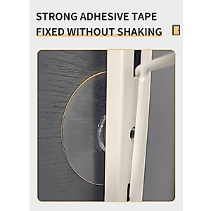 6 Tier Pantry Organizer with Cloth Hook (White) - Metal Hanging Kitchen Spice Rack, Can Organizer - Maximize Your Pantry Door Storage Space, Neat and Efficient Pantry Organization Solution