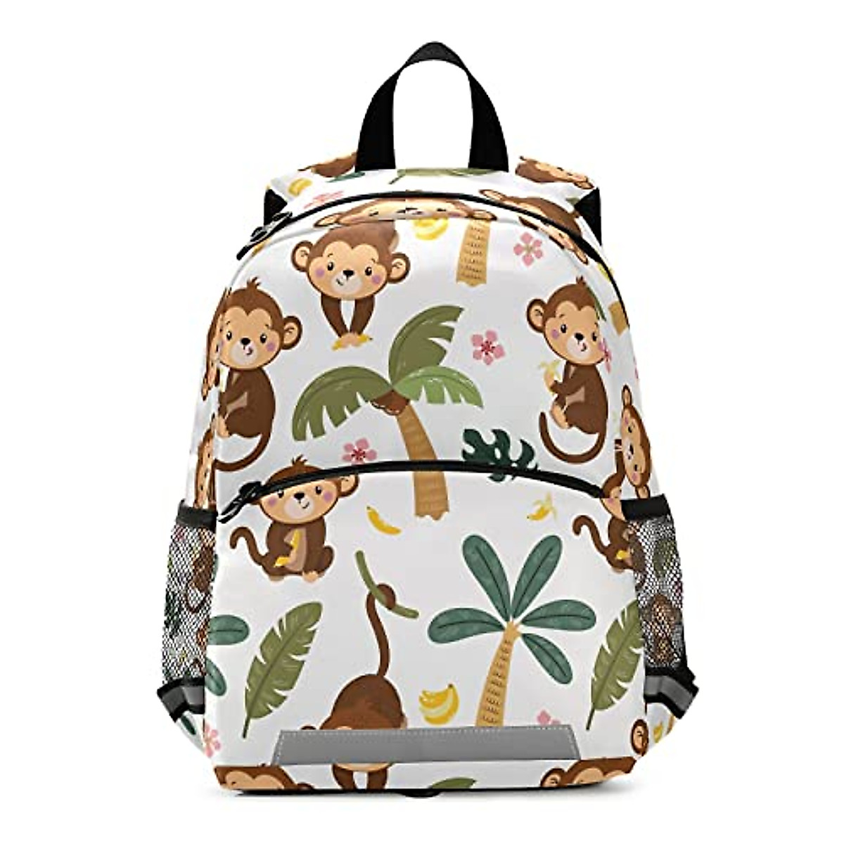 ZOEO Toddlers Backpack Kids Monkey Banana Tree Cartoon Childish Bookbag for Boys Girls 3-6 Years Children Preschool Kindergarten Cute Mini Waterproof Shoulder Bags with Adjustable Straps Daypack