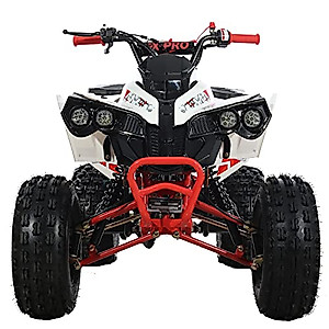 X-PRO Storm 125 125cc ATV Quad Adults ATV 4 Wheelers Youth 4 wheeler ATVs Big Boys ATVs Quads (Red)