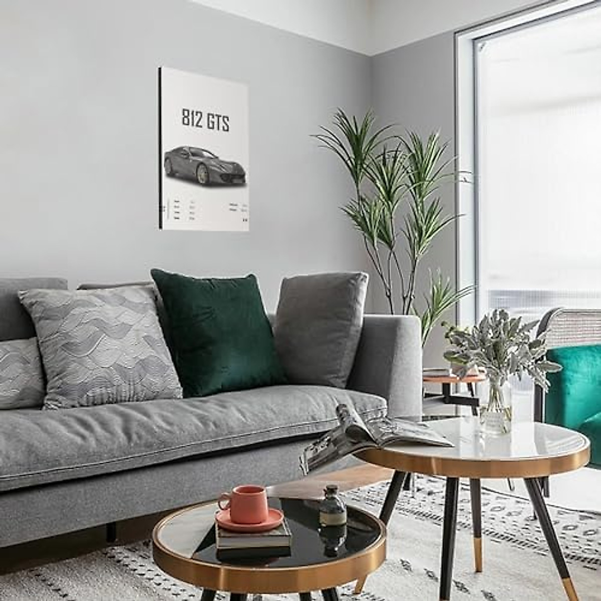 Car Poster Ferrari F40 Supercar Posters Racing Car Canvas Wall Art For Boy's Bedroom SuperCar Wall Decor Frame-style 16x24inch(40x60cm)