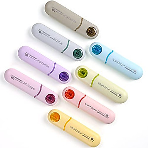 WRITECH Aesthetic Chisel Tip Highlighters: Assorted Pastel Colors Cute Marker Pens Soft Tip Multi Colored No Bleed Smear Water Based Bible Highlighter Set for Underline Highlighting Journaling 8ct