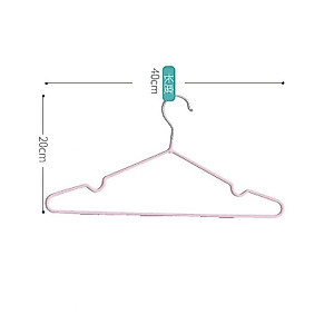 N/A Clothes Hanger Household Non-Slip Metal Drying Rack for Adult Suit Plus Length Clothing Hanger (Color : A, Size : 40 * 20cm)