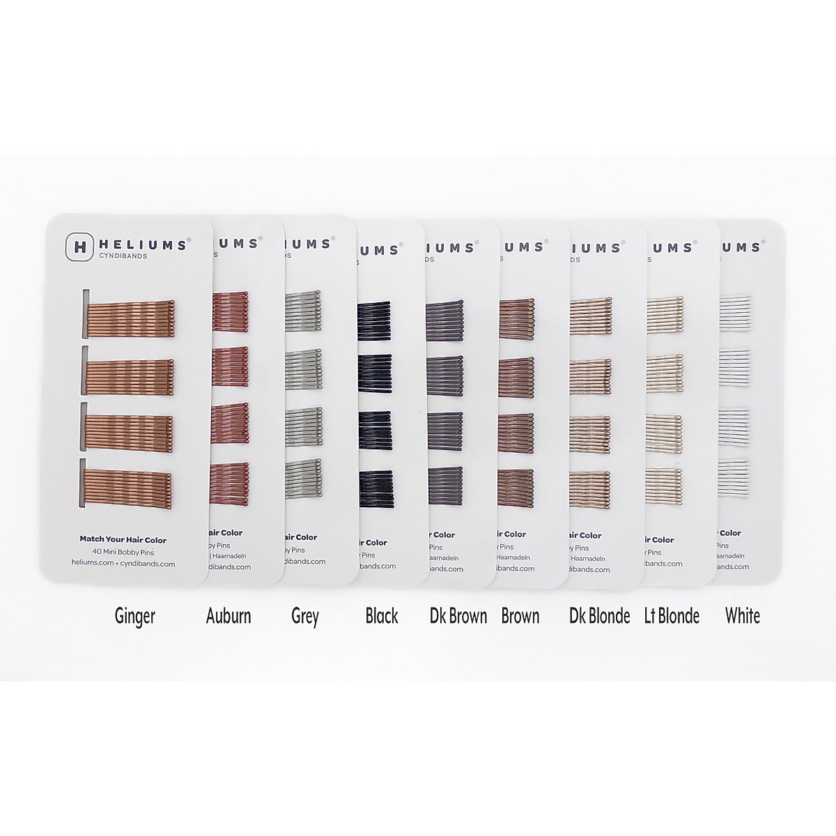 Heliums Mini Bobby Pins - Ash Blonde - 40 Pack, 1.5 Inch Small Hair Pins For Thin Hair & Kids