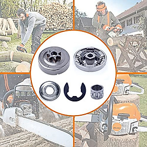 Mtanlo .325 Spur Sprocket Cover Clutch Drum Kit For Stihl MS261 MS261C MS271 MS271C MS291 MS291C Chainsaw Replace # 1121 160 2051, 1141 640 2001