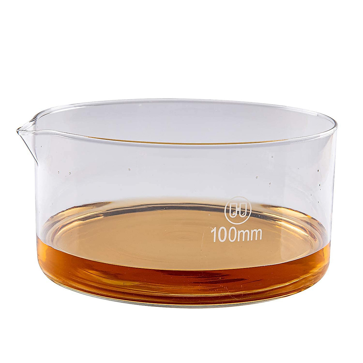 JRLGD 6Pcs Crystallizing Dish - 100mm OD, Borosilicate Glass Evaporation Dish with Spout