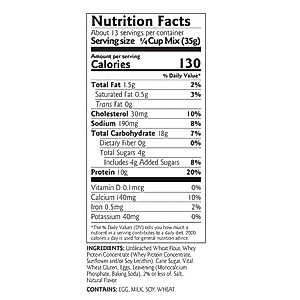 Birch Benders Pancake and Waffle Mix with Whey, Protein, 16 Oz