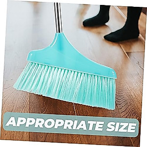 Hoement Home Broom Angle Broom Long Handle Cleaning Broom Office Broom Floor Cleaning Broom Floor Cleaning Tool Outdoor Broom Floor Sweeping Broom Hair Cleaning Broom Sky-Blue Plastic