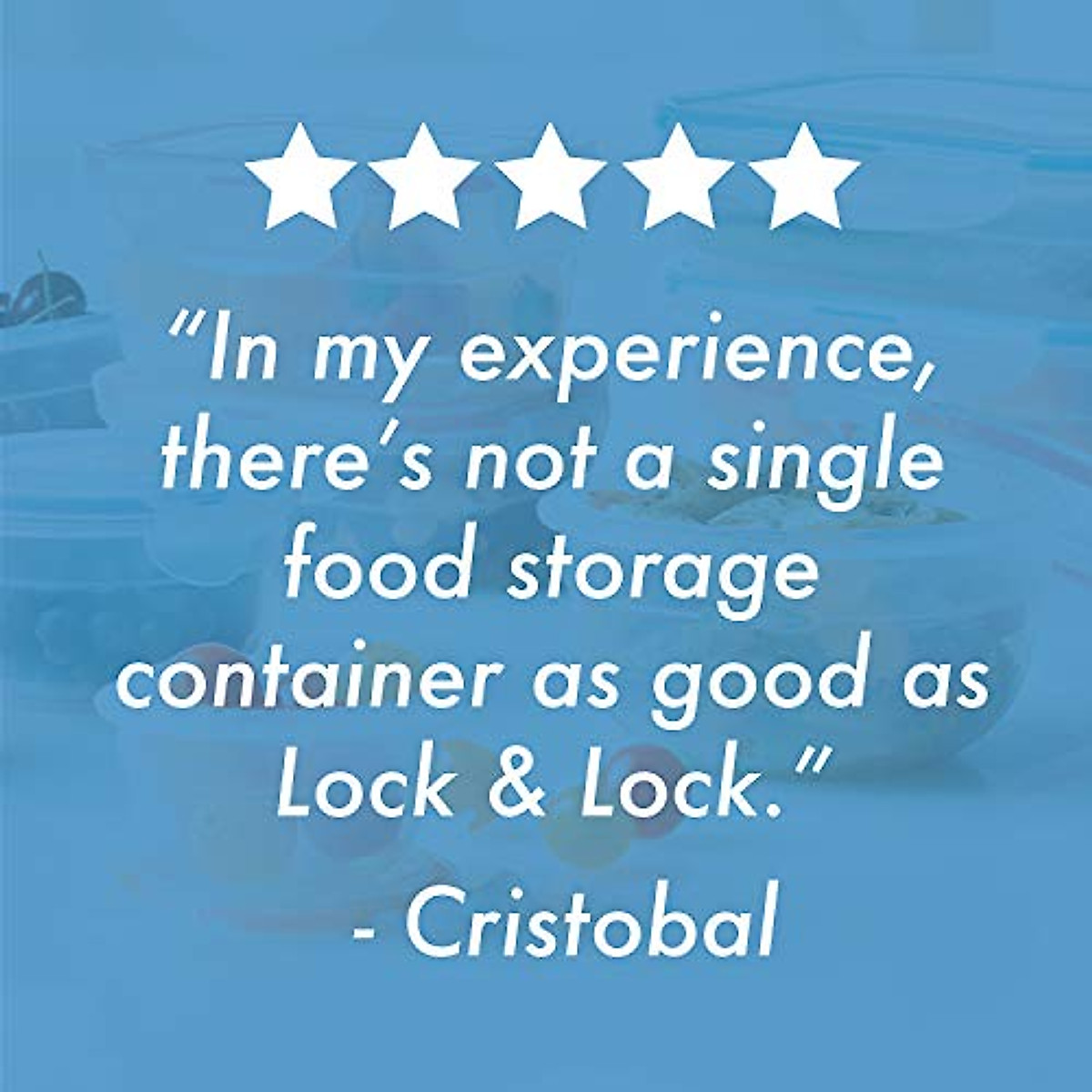 LOCK & LOCK Easy Essentials Color Mates Food Storage lids/Airtight containers, BPA Free, 18 Piece, Clear