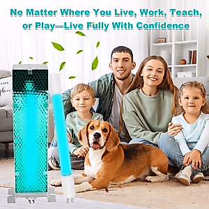 Air Scrubber Plus Replacement Üν Bulb and Cell for ActivTek InDuct 2000, A1013P, A1013Q, A1013A, A1013C, A1013T, Ozone Free, Air Scrubber Advanced Photocatalytic Oxidation (PCO) 9 Inch, 1 Unit