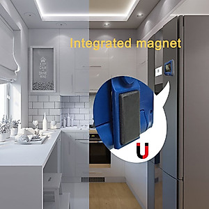 2 Pieces Digital Magnetic Kitchen Timers with Loud Alarm Ring, SENHAI Countdown Large LCD Display Screen Timers with Stand/Clip, Count Up Down 99 Min 59 Sec - Black, Blue