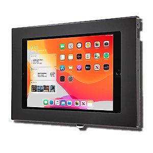 TABcare Locking Security Metal Case for Apple iPad 7 10.2" 2019, iPad 8 2020, iPad 9 2021 Tablet for Kiosk, POS, Store, Show Display (Black, iPad 7/8/9 10.2)