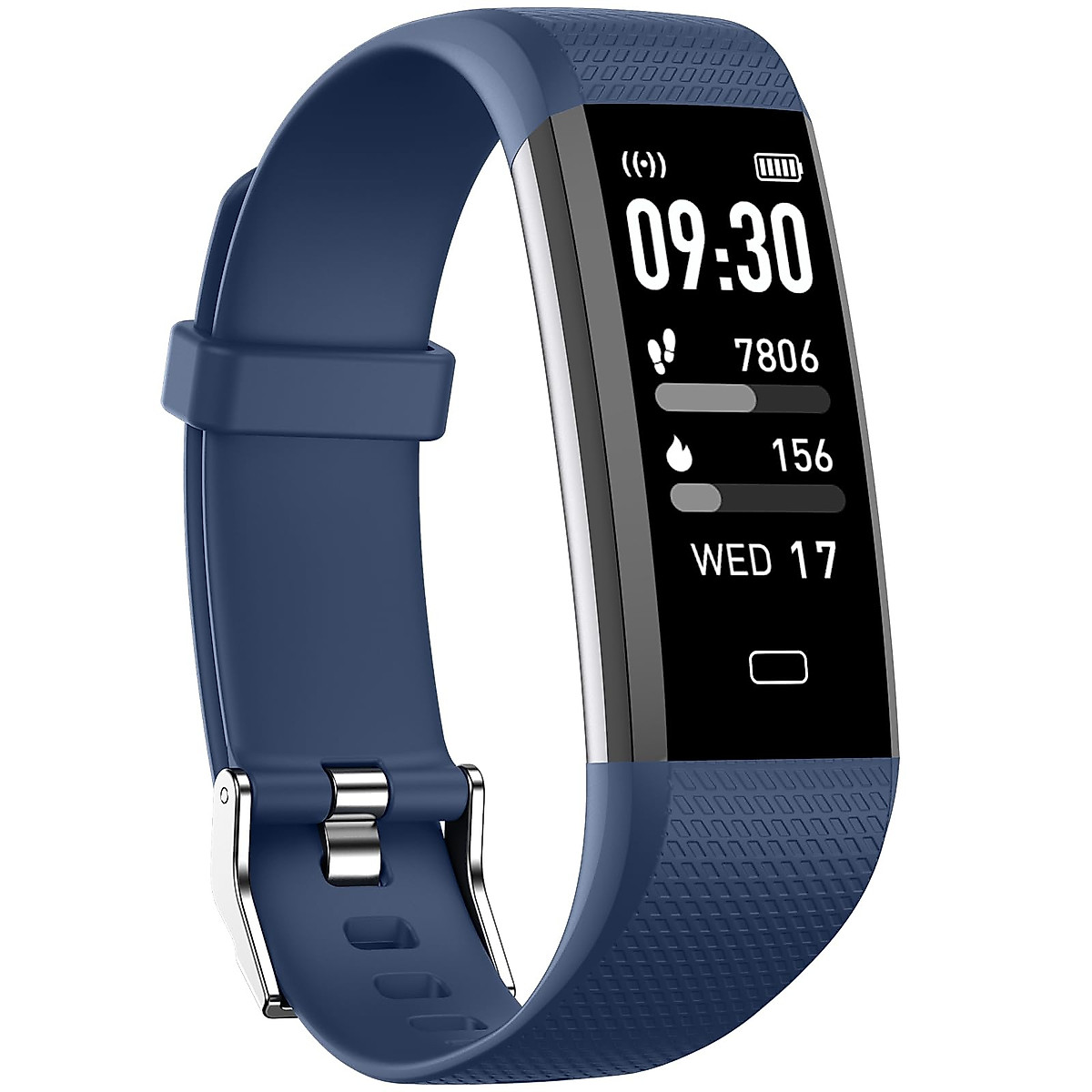 Kummel Fitness Tracker with Heart Rate Blood Oxygen Monitor, Activity Tracker Sleep Monitor Health Tracker, Smart Watch Pedometer Step Calories Counter, Fitness Watches for Men Women