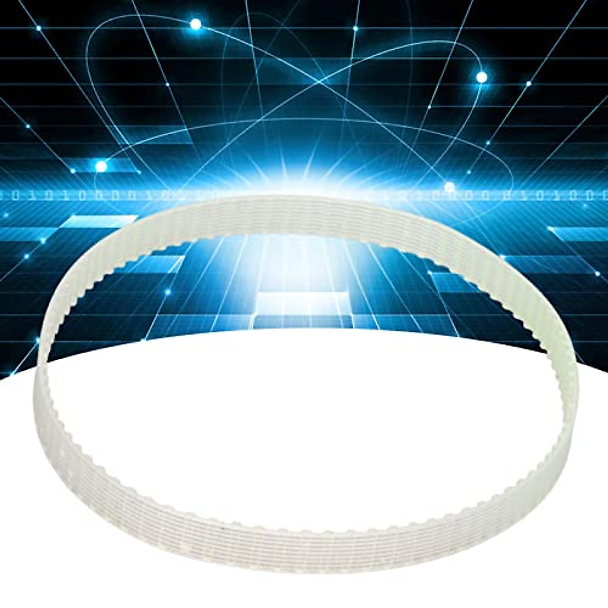 1.5Mx90 Teeth Mini Lathe Belt Replacement Transparent Polyurethane Timing Drive Geared Belt for 0618 0618‑3B