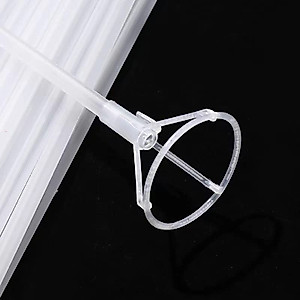 12 set 30 inch Balloon Stand Kit for Table Top with Bases and Cups Table Desktop Balloon Holder，Balloon Sticks Centerpieces Holder for Balloon Banquet for Adults/Kids Party Decoration