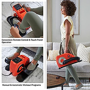 Under Desk Elliptical – Seated Exercise Equipment for a Low-Impact Workout – Work from Home Fitness Accessory by WAKEMAN