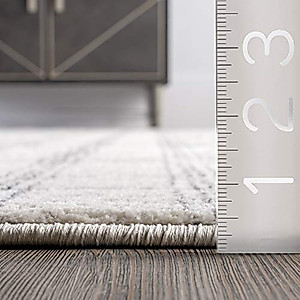 nuLOOM Sarina Diamonds Area Rug, 4 ft x 6 ft, Grey