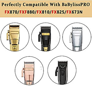 FX802G Replacement Blades Compatible with BaByliss-PRO Clippers, Barberology Blades Replace for FX870, FXF880, FX810, FX825, FX673N