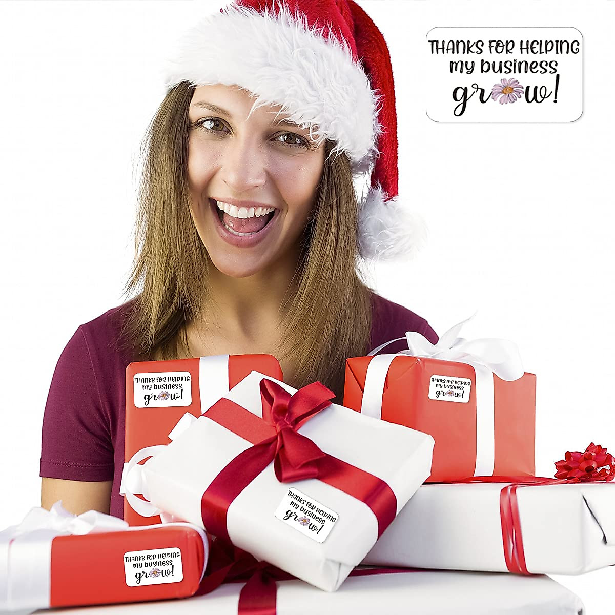 Thank You Sticker,Small Shop Sticker, Small Business, Handmade Sticker,Packaging Sticker (Grow)