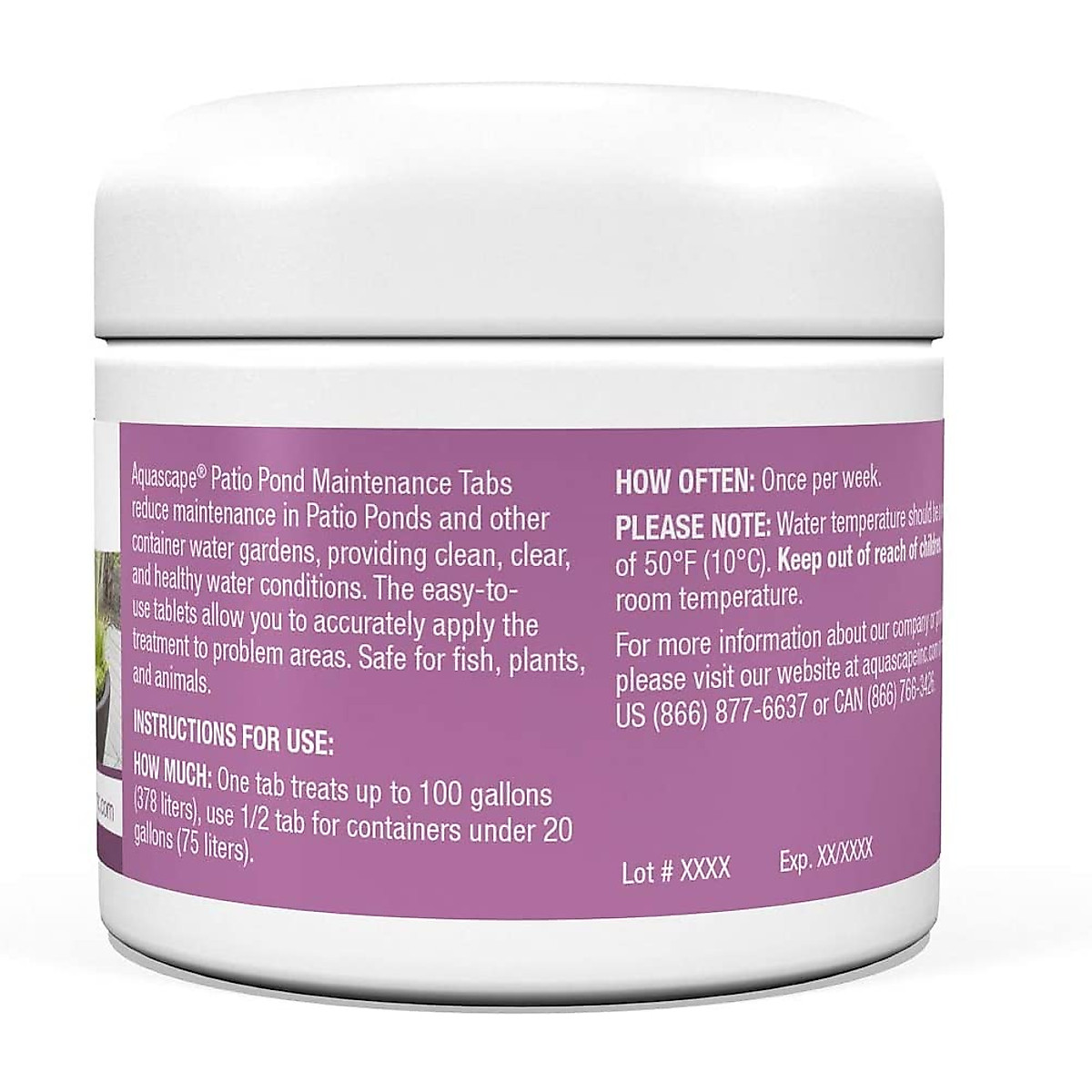 Aquascape 40004 Container Water Garden and Pond Maintenance Treatment, 36 Tabs