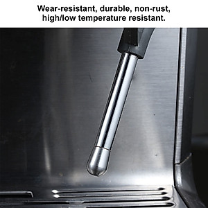 Coffee Machine Steam Nozzle Replacement, 3 Holes 304 Stainless Steel Steam Nozzle Tip, Coffee Machine Accessory Milk Foam Nozzle for Coffee Shops Restaurants Cafe(4 holes)