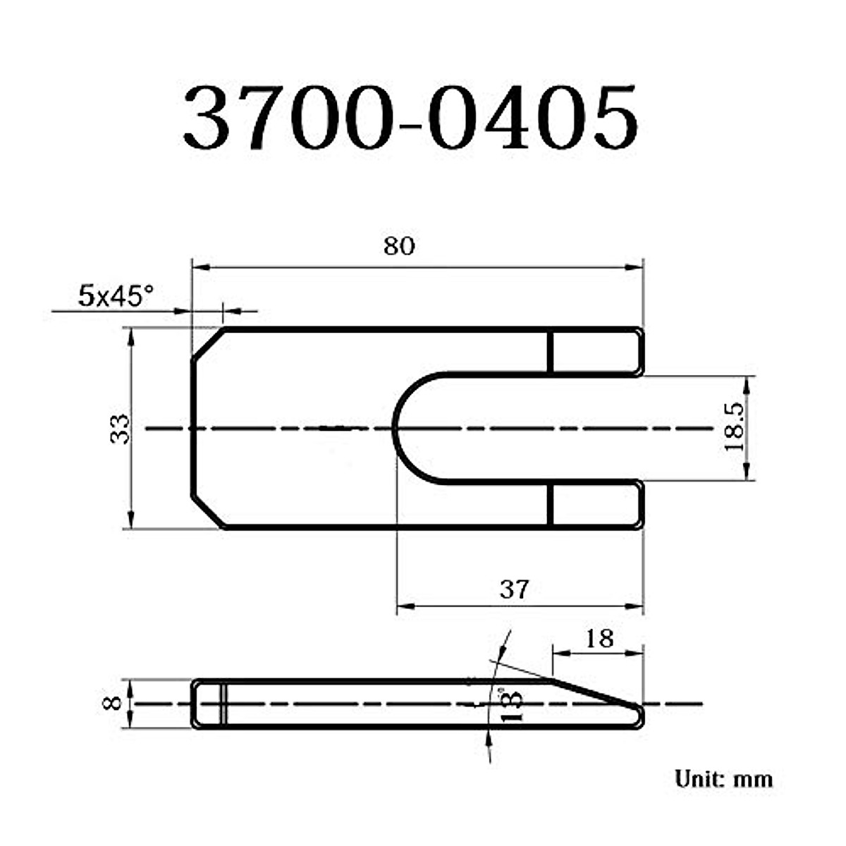 HHIP 3700-0405 JT6 or JT33 Drill Chuck Removal Wedge Set