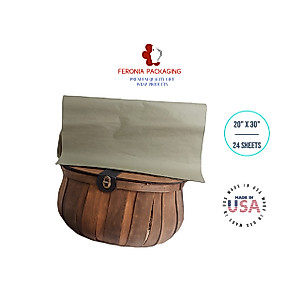 Tapestry Green Tissue Paper Squares, Bulk 24 Sheets, Premium Gift Wrap and Art Supplies for Birthdays, Holidays, or Presents by Feronia packaging, Large 20 Inch x 30 Inch