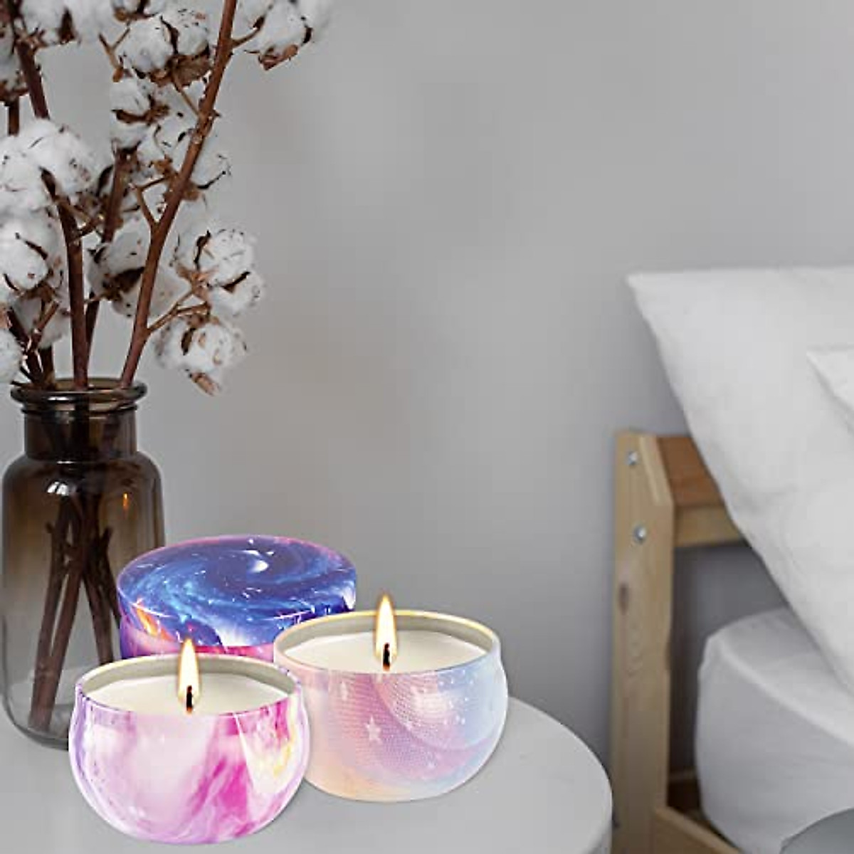 16 Pack Scented Candles Gifts Soy Wax Travel Tin Jar Candles for Home 2.5 OZ Aromatherapy Candles Gift for Mom for Christmas, Birthday, Thanksgiving, Mother's Day