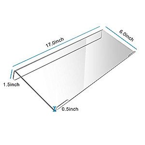 WIWAPLEX Computer Tilted Keyboard Holder, Clear Acrylic Premium Stand-PC Keyboard Stand, Universal Elevated Stand for Easy Ergonomic Typing, Computer Gaming and Working at Home and Office