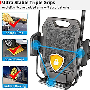 APPS2Car Sturdy CD Slot Phone Mount with One Hand Operation Design, Hands-Free Car Phone Holder Universally Compatible with All iPhone & Android Cell Phones, for Smartphone Mobile (Carbon Fiber)