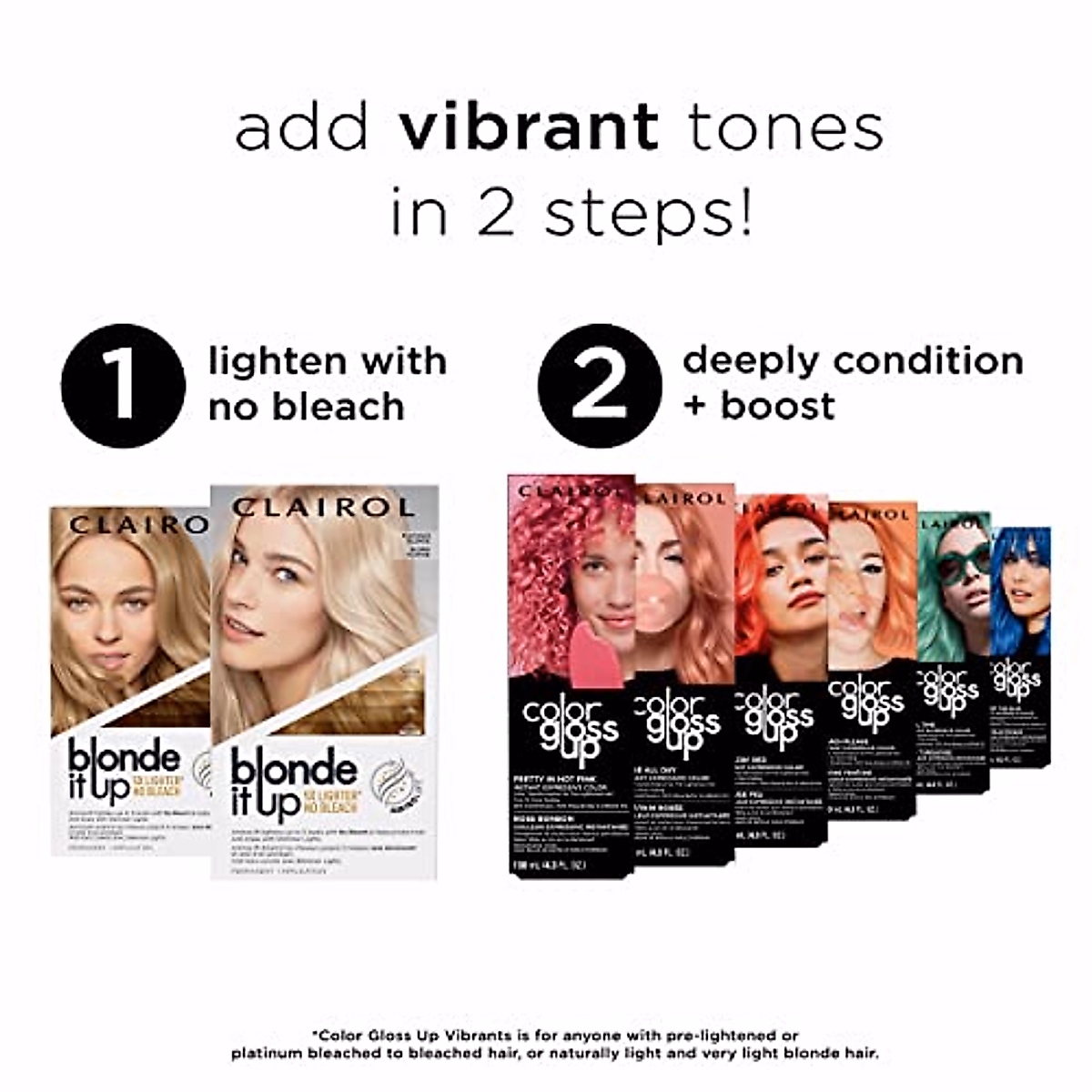 Clairol Color Gloss Up Temporary Hair Dye, Rosé All Day Hair Color, Pack of 1