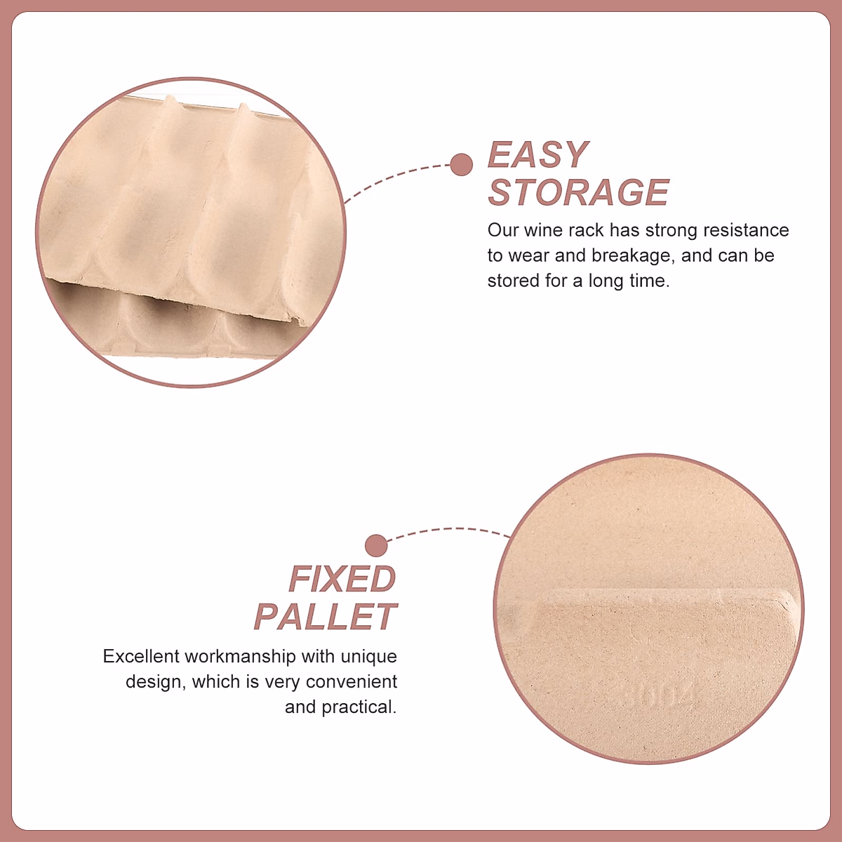 Cabilock 6pcs Bottle Holders Pulp Carafe Cover Table Protector Organizer Red Bottled for Water Beer Mat Stand Decorative Holder Display Top Desktop Simple Can Ing Protective Drink Wine