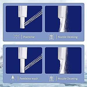 EOLTMESS Bidet Toilet Seat Attachment with Non-Electric Dual Nozzle, Self Cleaning Dual Nozzle Hygienic Toilet Bidet, Pressure Adjustable Water Pressure(15/16)