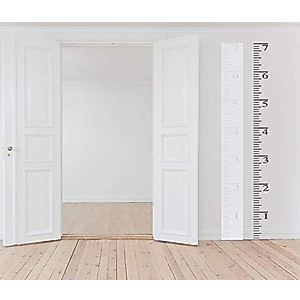 Onwon 7 Feet Growth Chart Stencil Measuring Kids Height Growth Chart Scale Stencils Reusable Ruler Template Painting on Wood