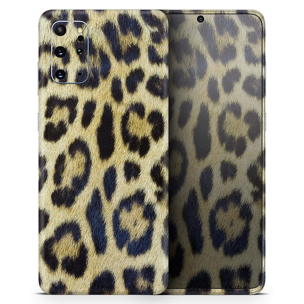 DesignSkinz Real Leopard Hide V3 2 Protective Vinyl Decal Wrap Skin Cover Compatible with The Samsung Galaxy S20 (Screen Trim & Back Glass Skin)