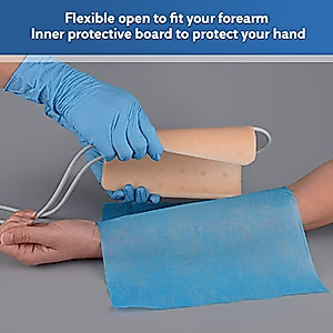 SimCoach Phlebotomy and Venipuncture Practice Kit, Wearable IV Practice Trainer Kit, IV Start Kit for Medical Education, Fit-on Intravenous Injection Simulator, Nursing School Essentials