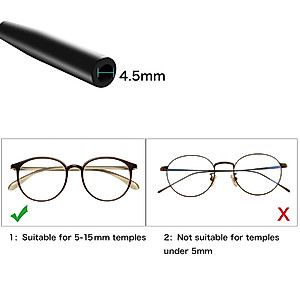 Festty Glasses Strap Sports 3 pcs Eyeglasses Strap Holder for Kids Women Men, Adjustable Sunglasses Strap Eye Glasses String Strap (Black)